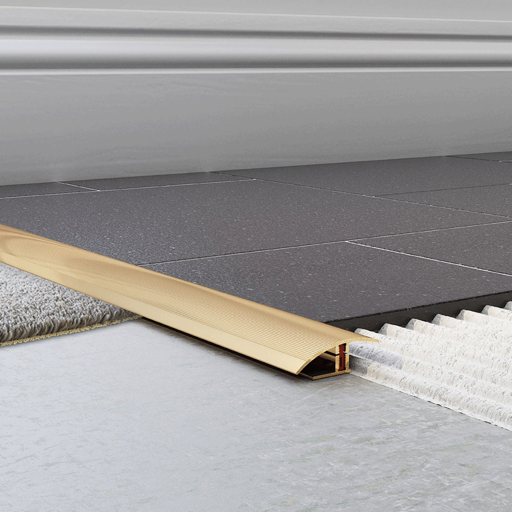Tileasy Gold Metal Carpet To Tile Trim Mazzanna Tiles