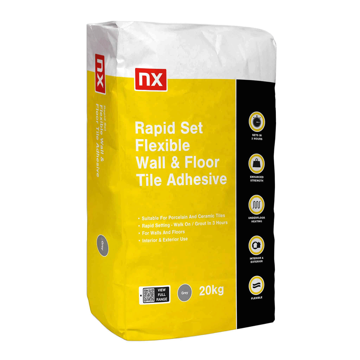 NX Rapid Wall & Floor Adhesive – Grey – Mazzanna Tiles