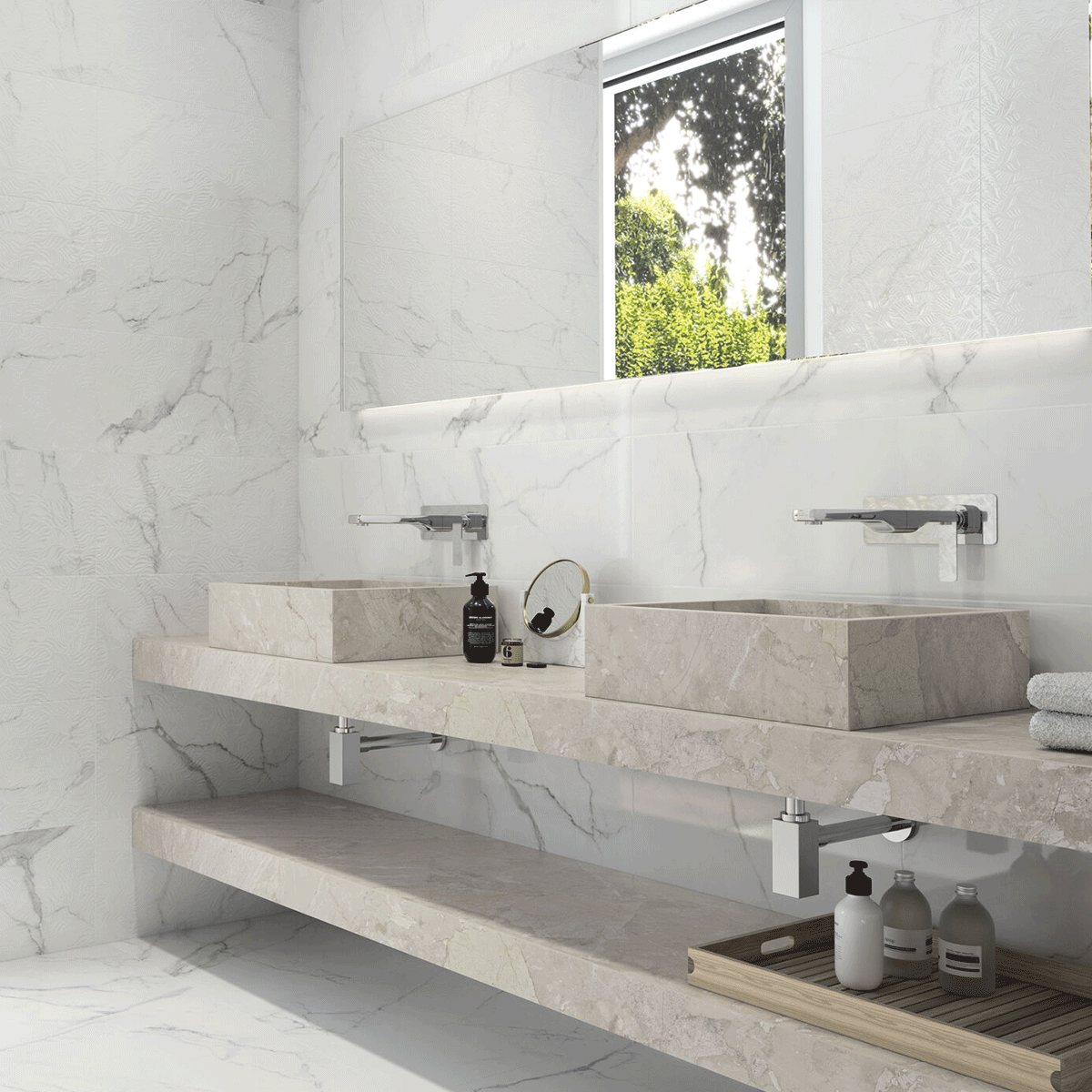 Anima White 30x60cm – Mazzanna Tiles