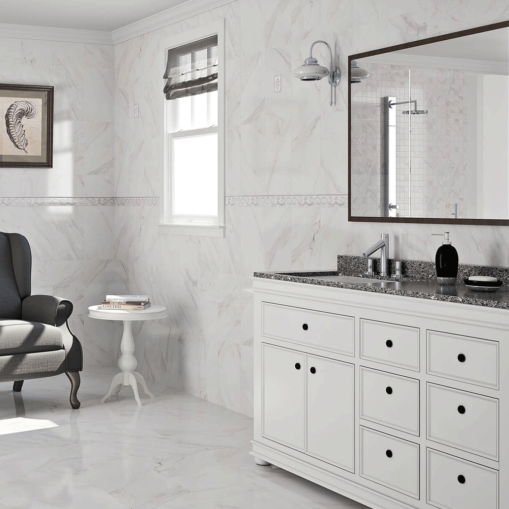 Sublime White Brillo 60x60cm – Mazzanna Tiles