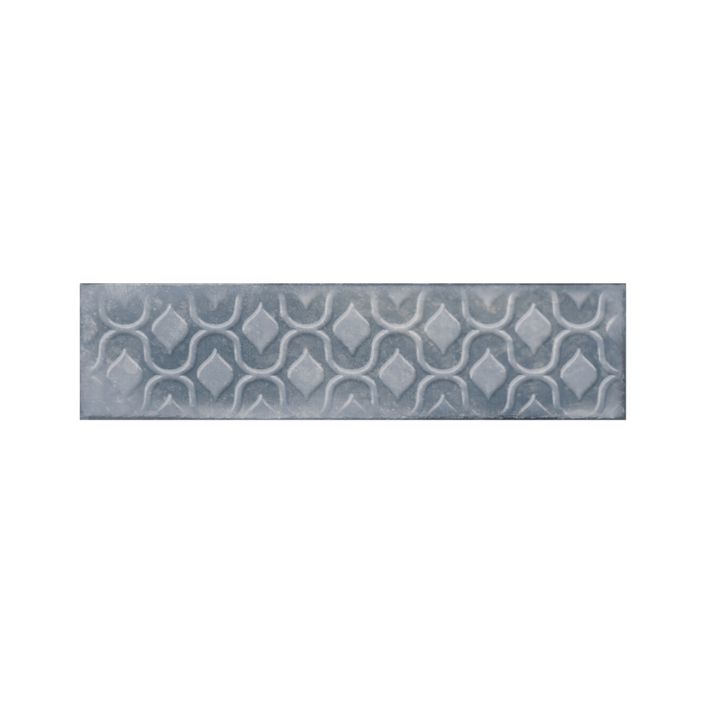 Drop Relieve Blue 7.5x30cm – Mazzanna Tiles