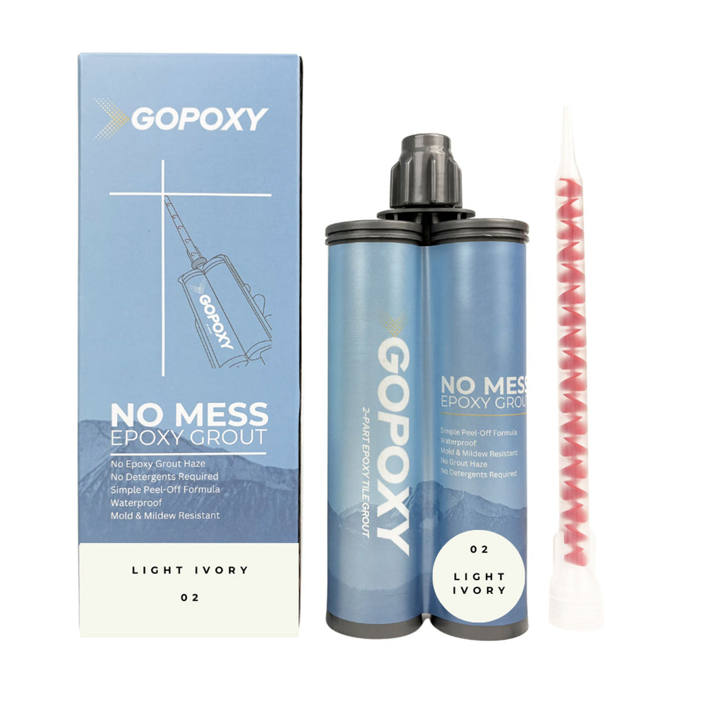 GoPoxy No Mess Epoxy Grout Colour 02 Light Ivory – Mazzanna Tiles