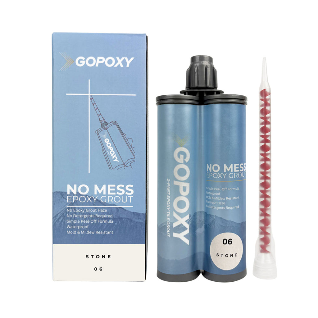GoPoxy No Mess Epoxy Grout Colour 06 Stone – Mazzanna Tiles