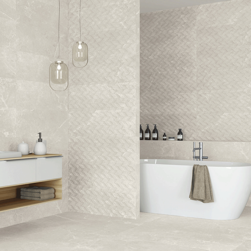 Kingstone Cream 33.3x100cm – Mazzanna Tiles