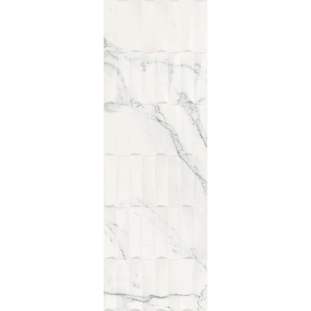 Loira White Relieve Matte 30x90cm 9540 – Mazzanna Tiles