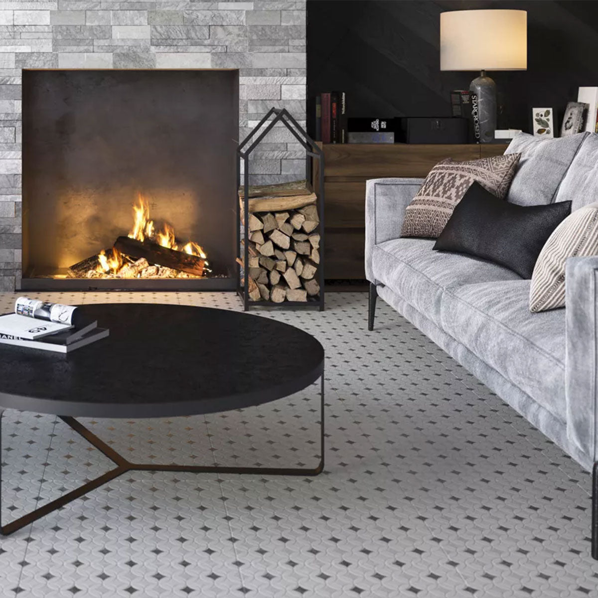 Orly Stone Patterned Porcelain Tile 44.2x44.2cm – Mazzanna Tiles