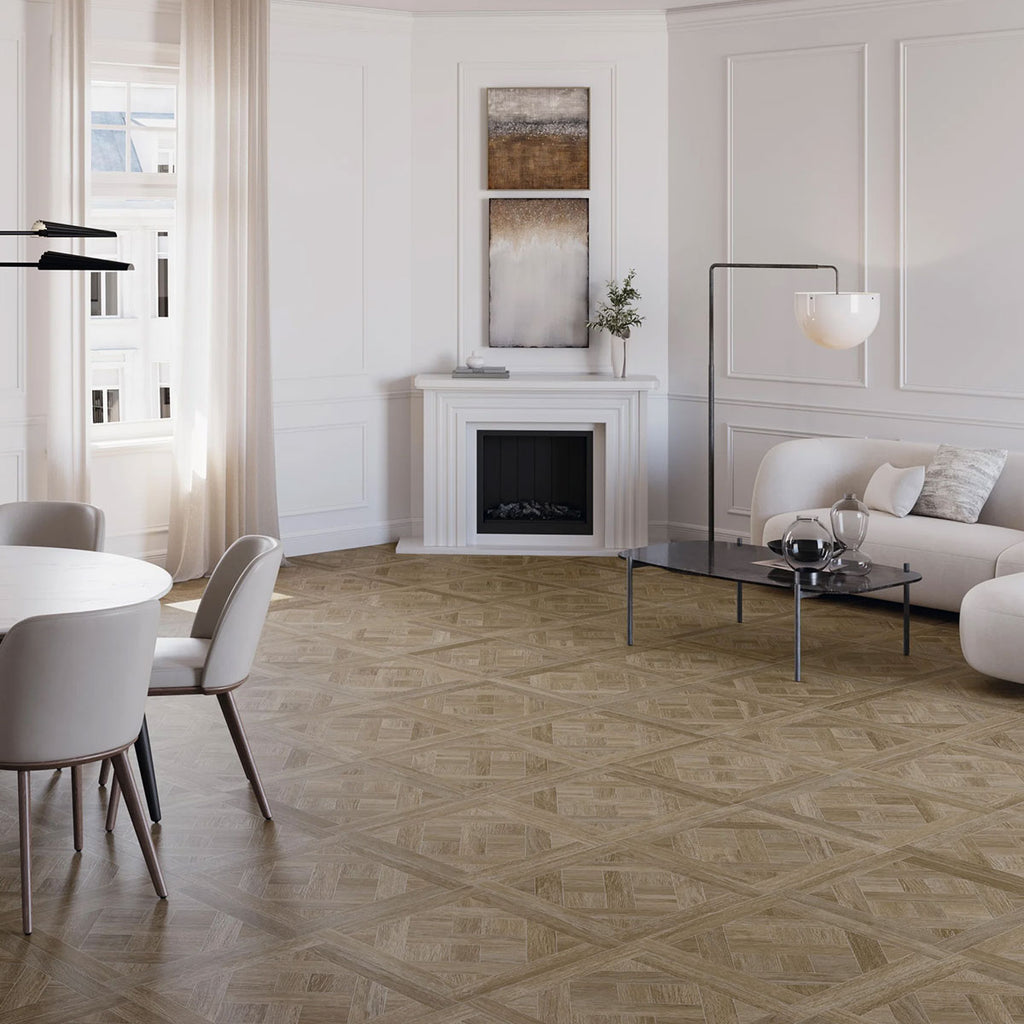 Somerset Roble Wood Effect Parquet Tile 60x60cm – Mazzanna Tiles